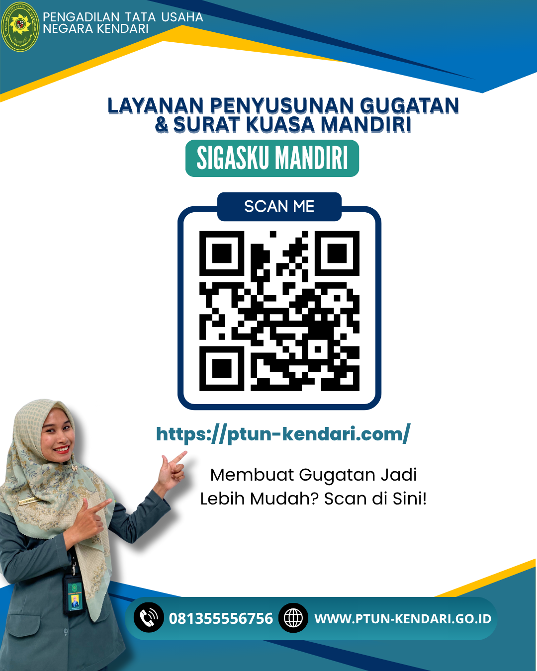 Menyusun Surat Gugatan dan Surat Kuasa Mandiri melalui Scan Barcode ...